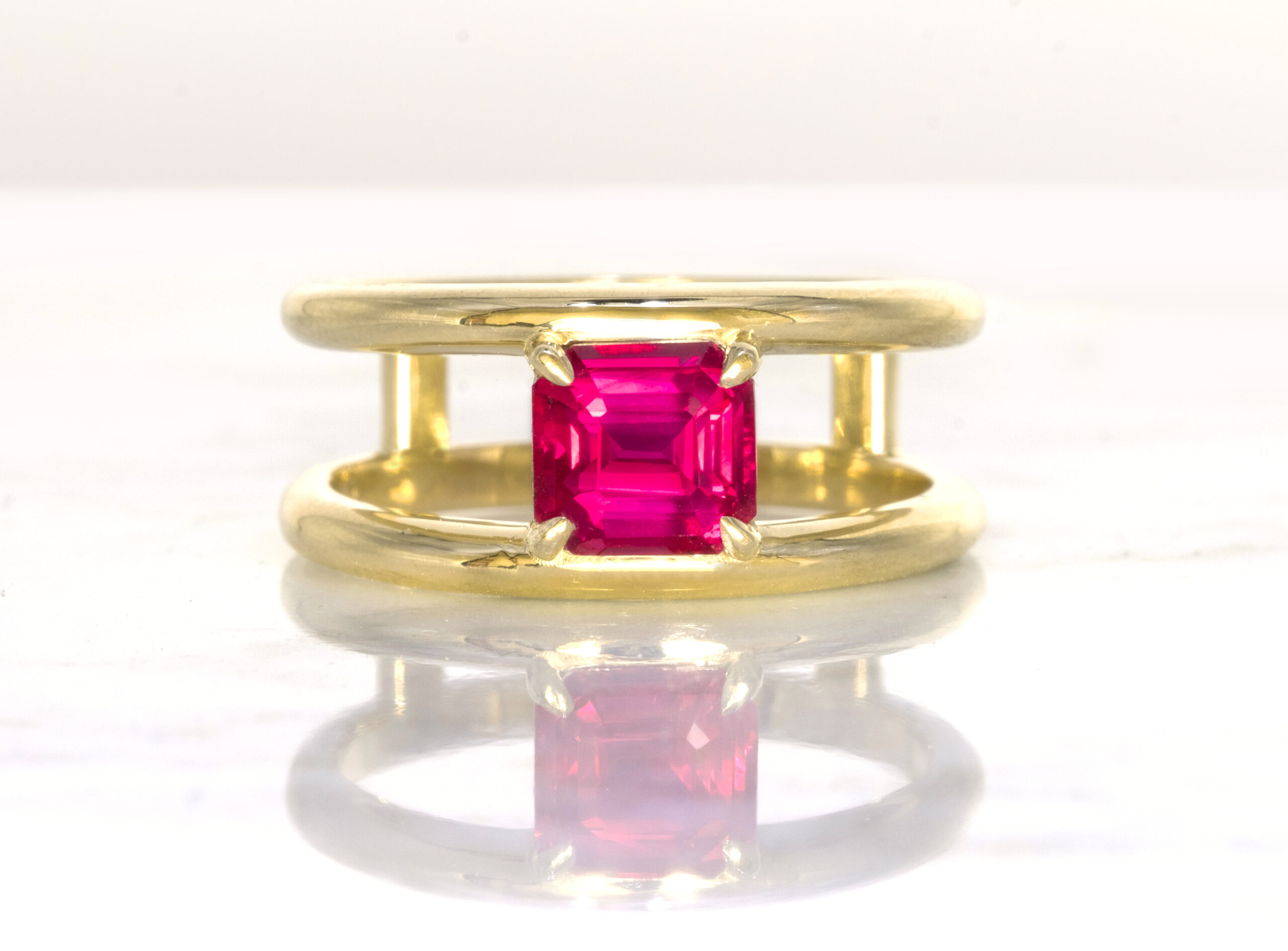 1.60ct Ruby Women's Ring Rose Gold (14k) · Astrological Gem International